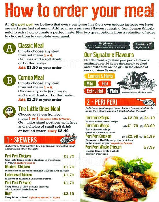 Now Peri Peri Menu, Menu for Now Peri Peri, Hornchurch, London - Zomato UK