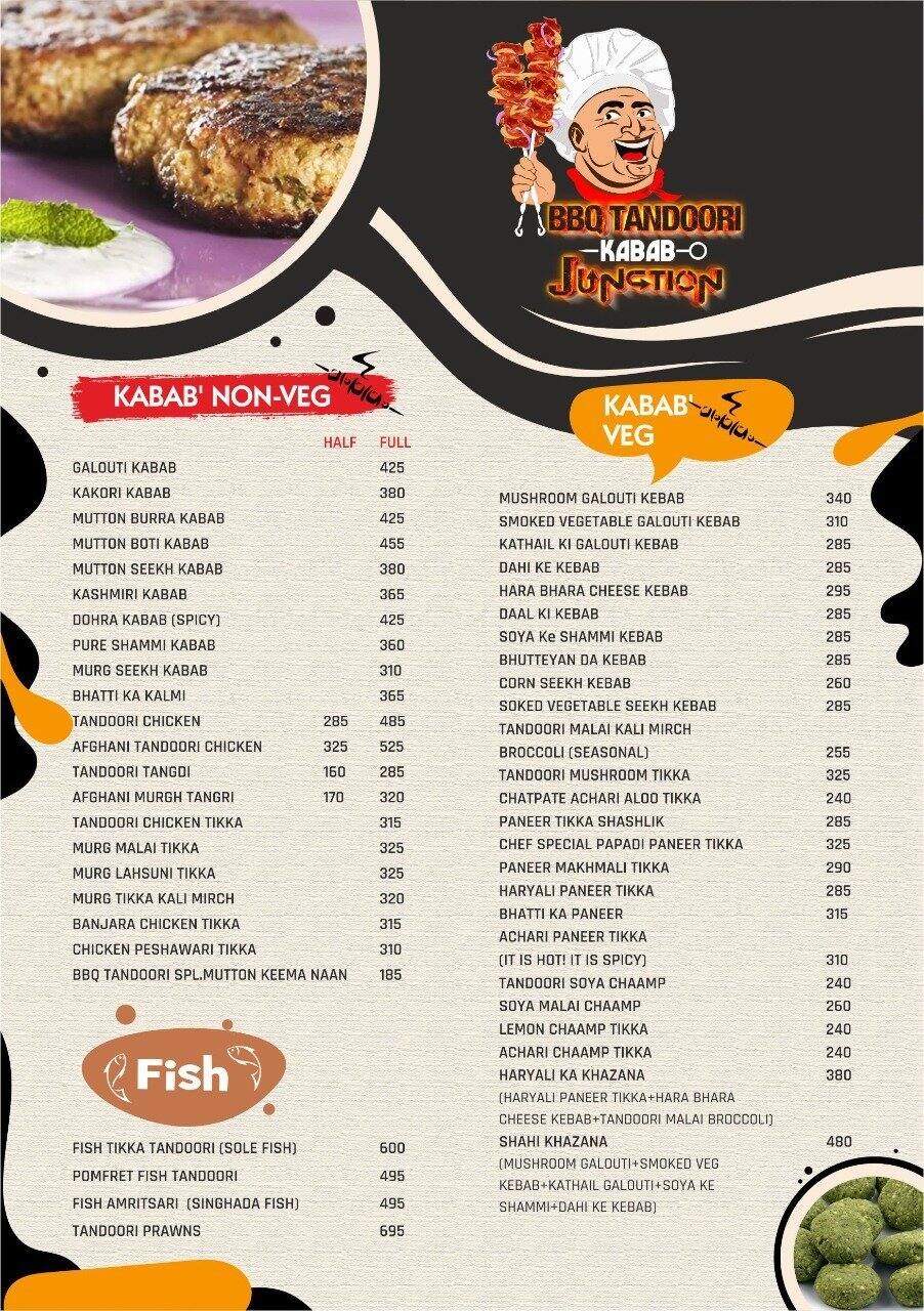 Menu at BBQ Tandoori Kabab Junction, Gurugram
