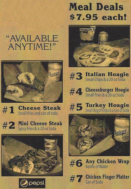 Menu at Steak & Hoagie Factory, Fairless Hills