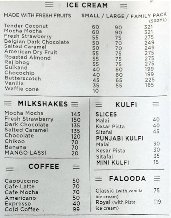 Menu of Scoop This Way, Malad West, Mumbai