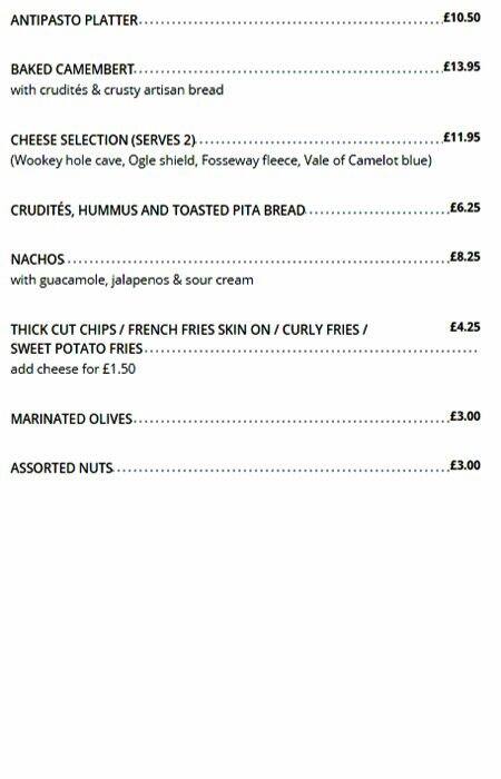 Menu at dion bar & restaurant, London