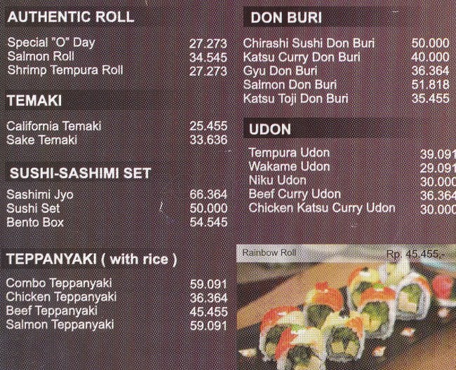 Menu at Ichiban Ramen restaurant, Bekasi Regency, Grand Metropolitan Mal