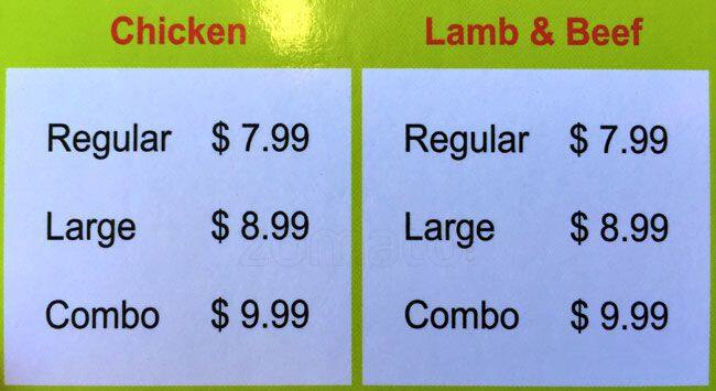 Menu at Kebab King Cafe, Geebung