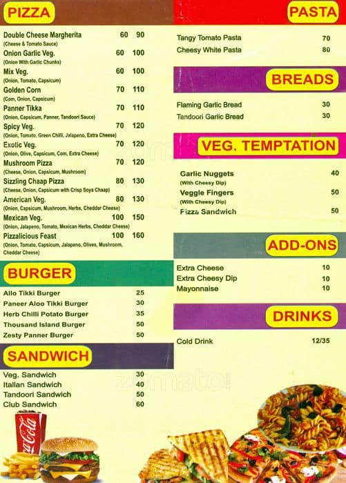 Menu at Buddy's pizza, Delhi, f-1/1