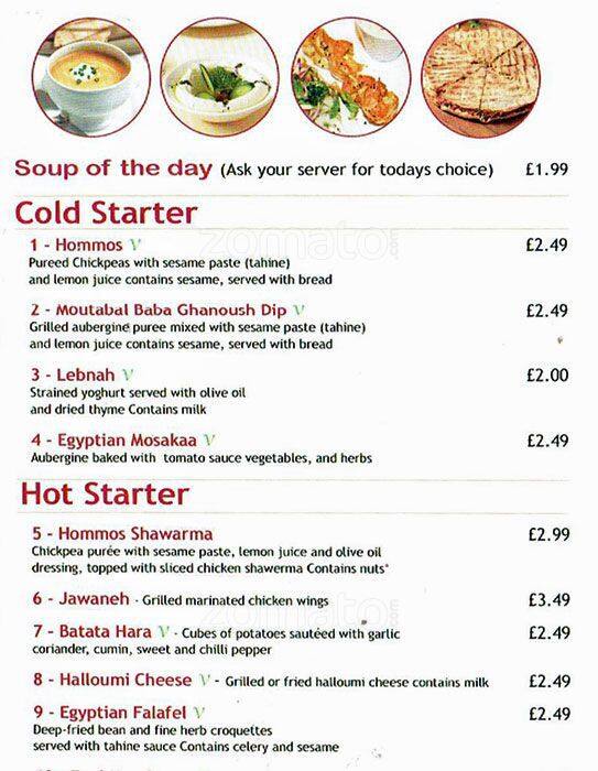 Dahab Menu, Menu for Dahab, Edgware, London - Zomato UK