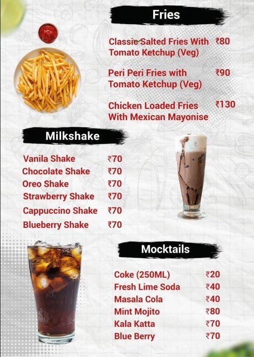 Menu at Absolute Shawarma Goa, Dona Paula