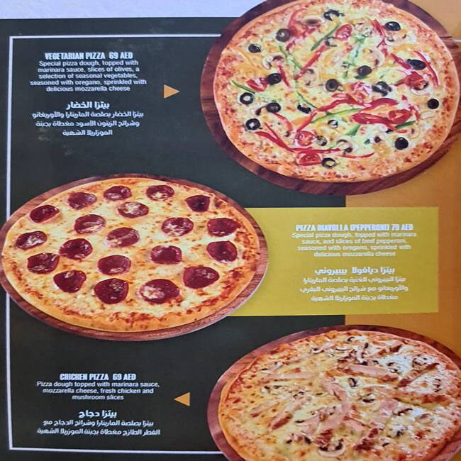 Menu at Cello Restaurant & Cafe, Dubai