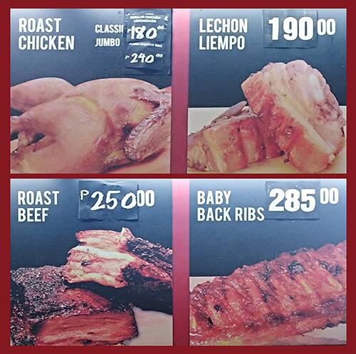Menu at Oven Fresh Hot Roast, Pasig