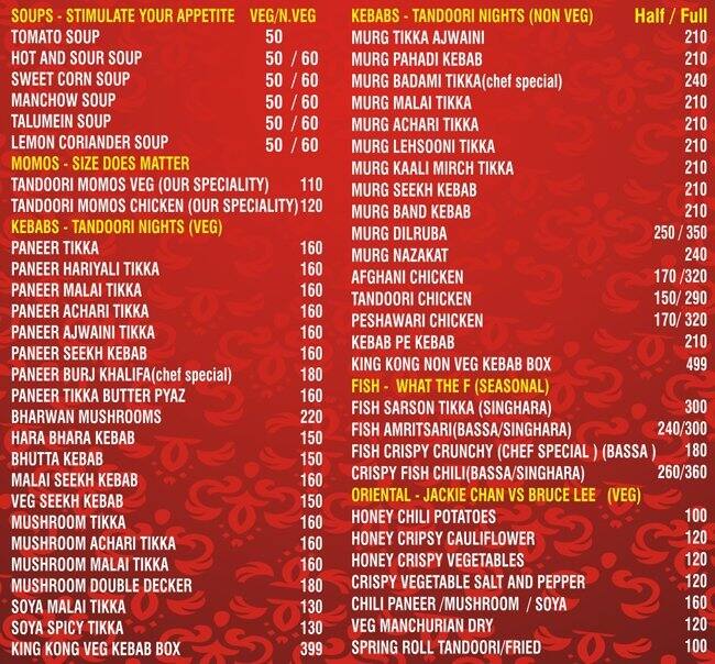 The Masala Box Menu, Menu for The Masala Box, Sector 19, Panchkula - Zomato