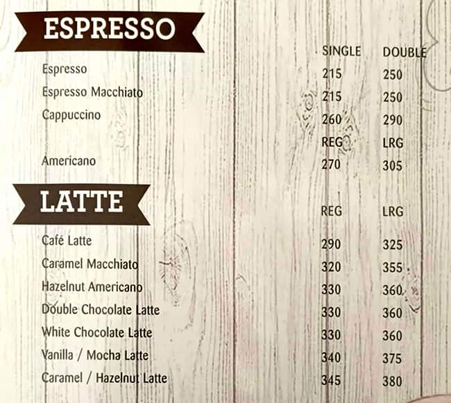 Coffee Bean Menu THE COFFEE BEAN & TEA LEAF Updated April 2025 147