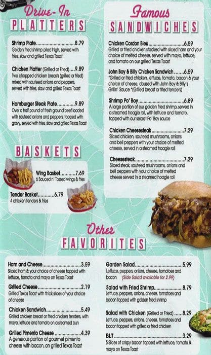 Menu at Hwy 55 Burgers Shakes & Fries restaurant, Bedford