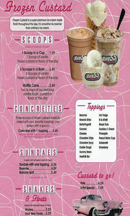 Menu at Hwy 55 Burgers Shakes & Fries restaurant, Bedford