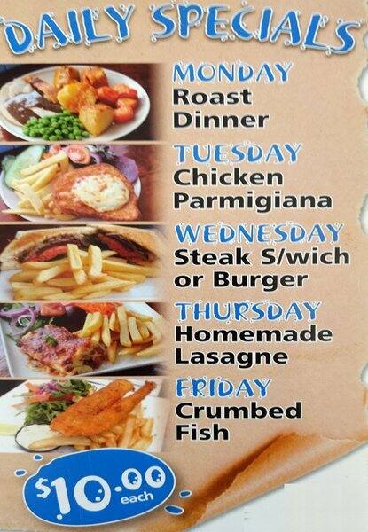 Menu at Bluey's Cafe & Carvery, Brendale