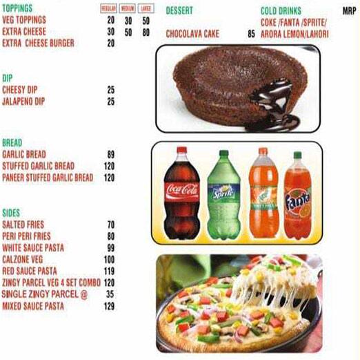 Menu at Authentic pizza hub, New Delhi