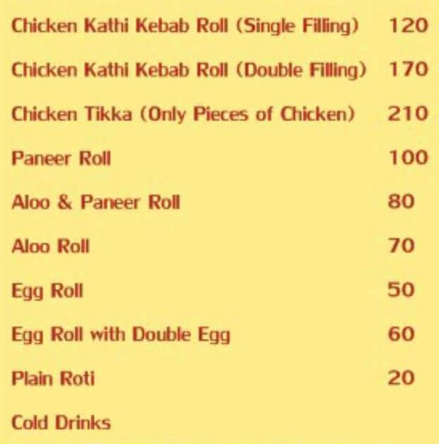Menu of Lazeez Darbar, NIBM Road, Pune