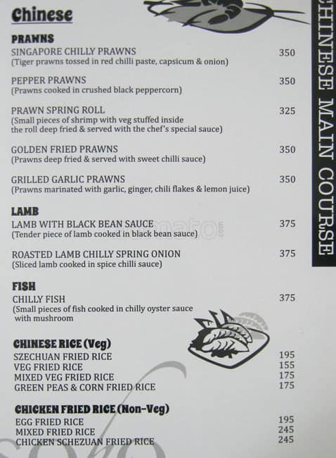 Menu at Soho Cafe, Bengaluru, 33 Church Street