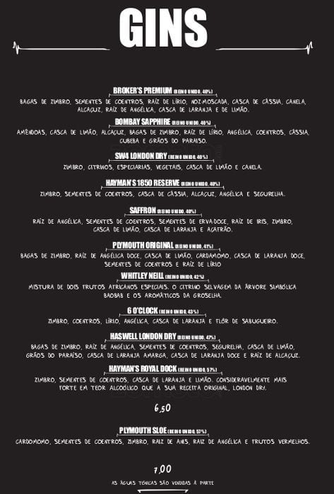 Menu at Honorato Rio fast food, Lisbon, Alameda dos Oceanos