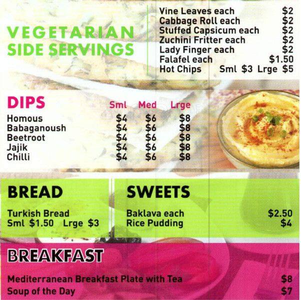 Carta del restaurante Kasseria Grill & Kebabs, Randwick