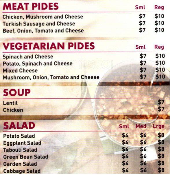 Carta del restaurante Kasseria Grill & Kebabs, Randwick