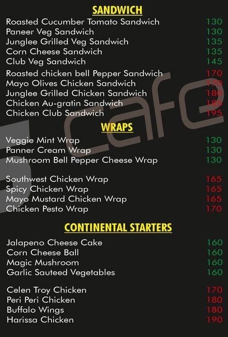 ABS Cafe Menu, Menu for ABS Cafe, Hafeezpet, Hyderabad - Zomato