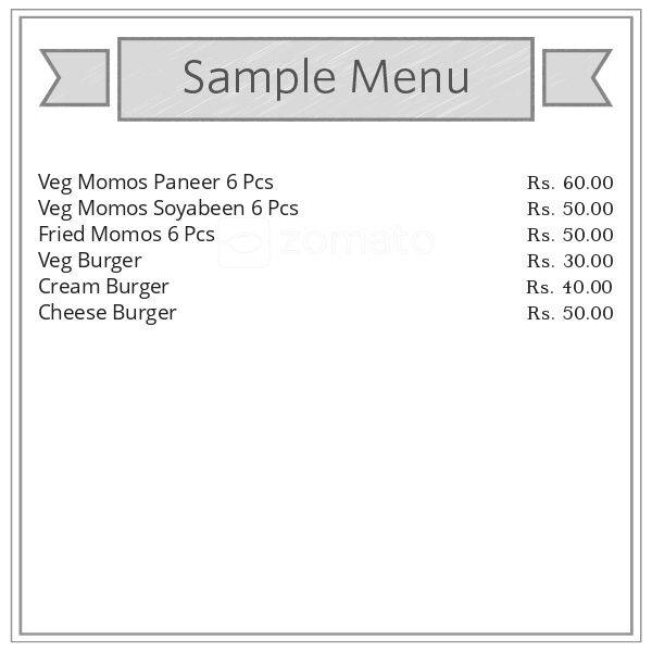 Menu of Ninja Momos & Burger, Raj Nagar, Ghaziabad