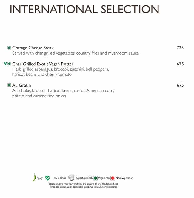 Menu at Melange - Radisson Blu Bengaluru, Bengaluru, 90 - 4 Outer Ring Road