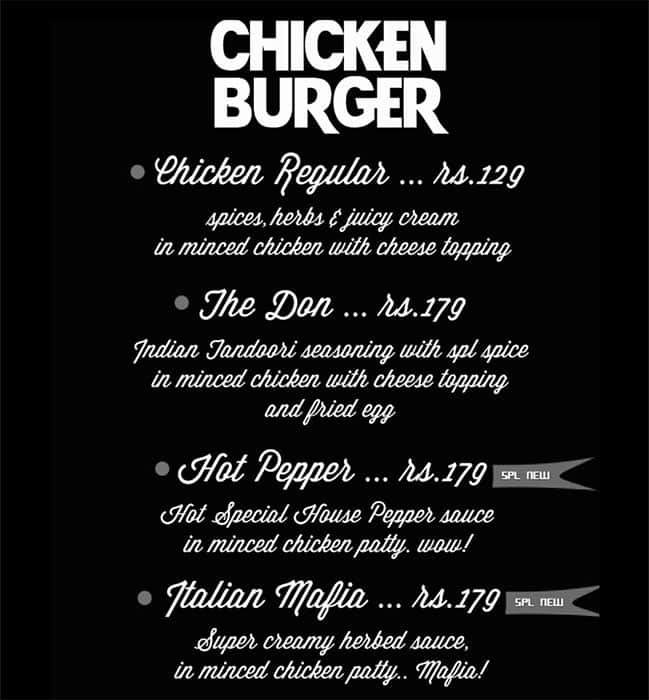 Menu of Cheesy Juicy Burgers, Medavakkam, Chennai
