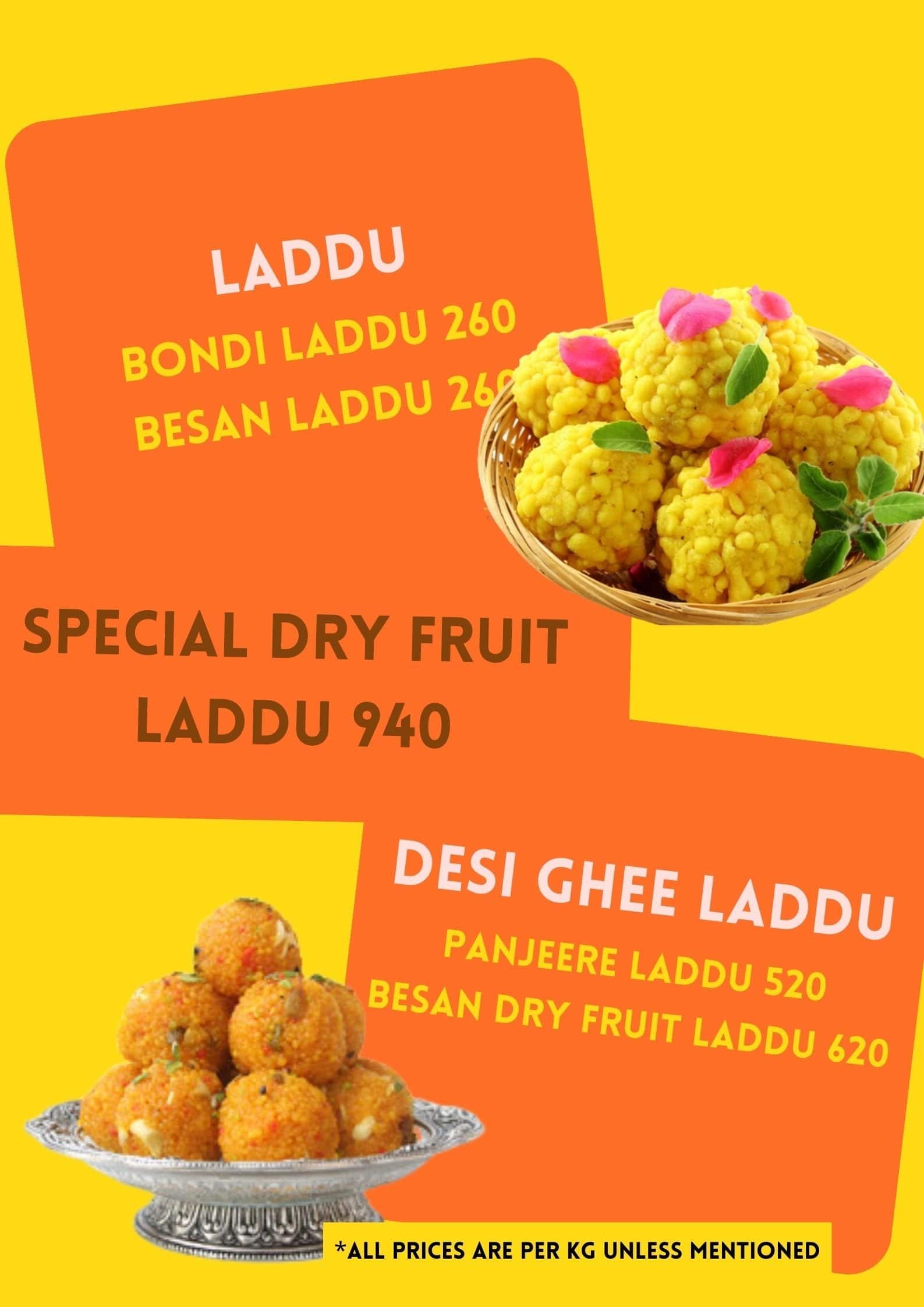 Menu of Shree Aggarwal Sweets, Indirapuram, Ghaziabad