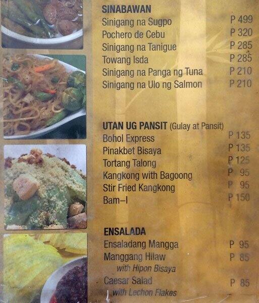 Carta del restaurante Jun & Jun's Cebu Lechon, Ciudad Quezon, Lot 22 ...