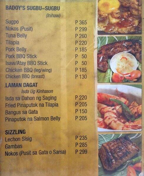 Carta del restaurante Jun & Jun's Cebu Lechon, Ciudad Quezon, Lot 22 ...