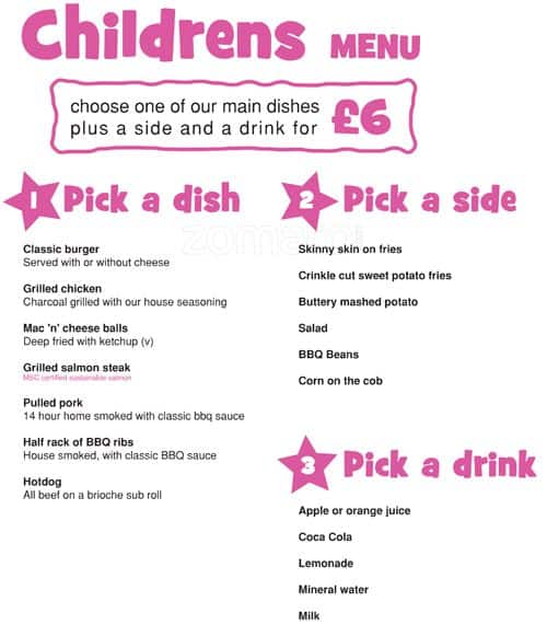 Menu at Solita Northern Quarter pub & bar, Manchester, Turner St