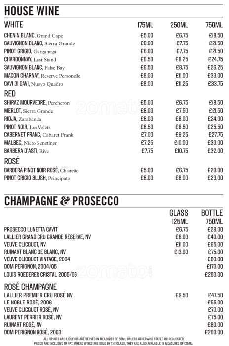 Menu at Bank Restaurant Bar & Grill, Birmingham