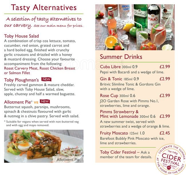 Menu at Miller & Carter Heaton Chapel steakhouse, Stockport, 271 ...