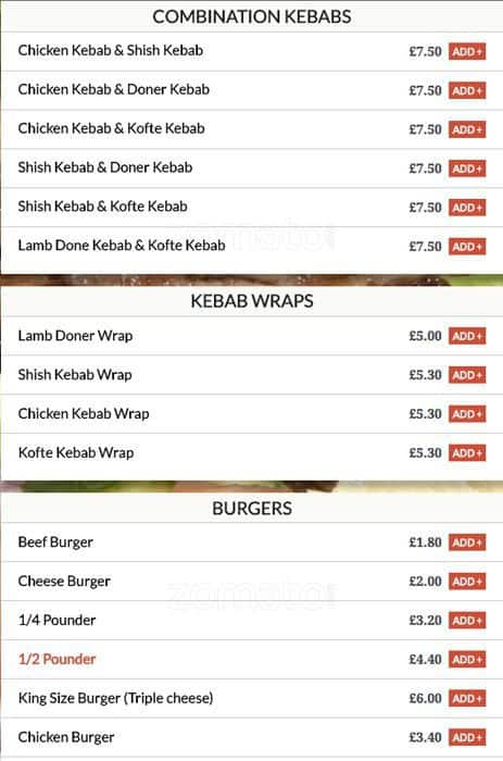 Menu at Albany Grill fast food, Bexley