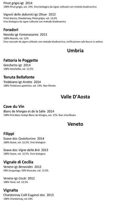 Speisekarte von Vigneto pub & Bar, ROM