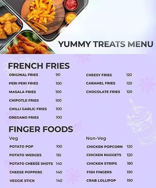 Menu of Dice Cafe, Kodambakkam, Chennai