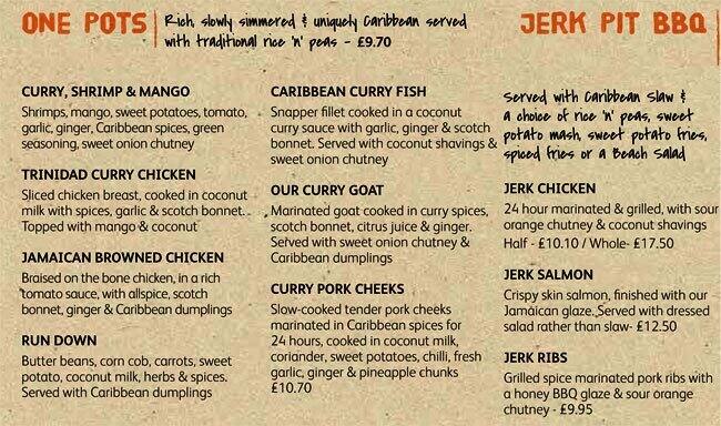 Menu at Turtle Bay pub & bar, Birmingham