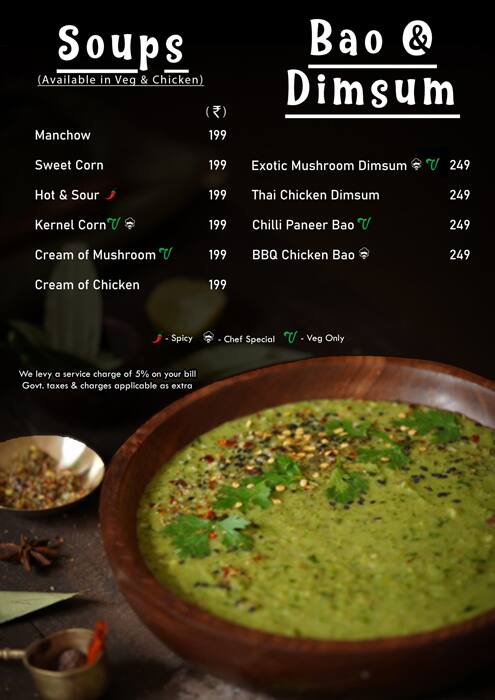 Menu of Riyasat-E-Hind, Ballygunge, Kolkata