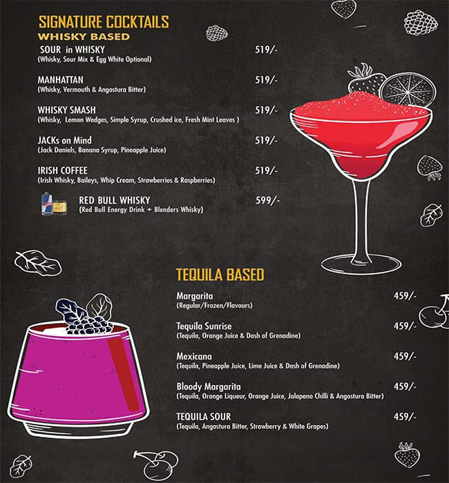 Menu of Ice N Fire Sky Lounge, Baner, Pune