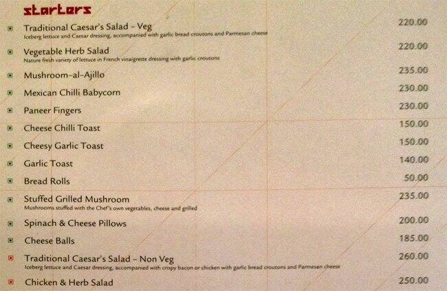 One Step Up Menu, Menu for One Step Up, Park Street Area, Kolkata - Zomato