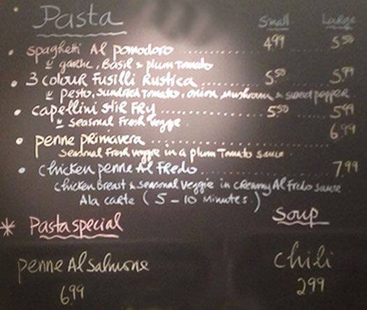 Menu at Colonnade Gourmet & Kitchen cafe, Toronto
