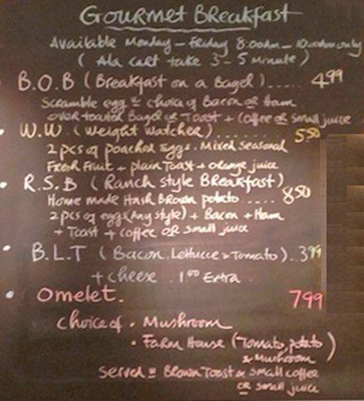 Menu at Colonnade Gourmet & Kitchen cafe, Toronto