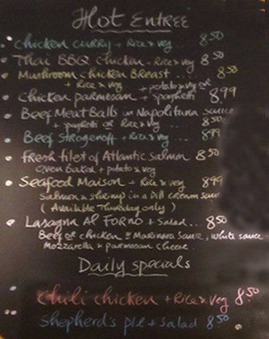 Menu at Colonnade Gourmet & Kitchen cafe, Toronto