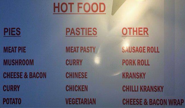 Menu at Cottage House Bakery, Gilles Plains