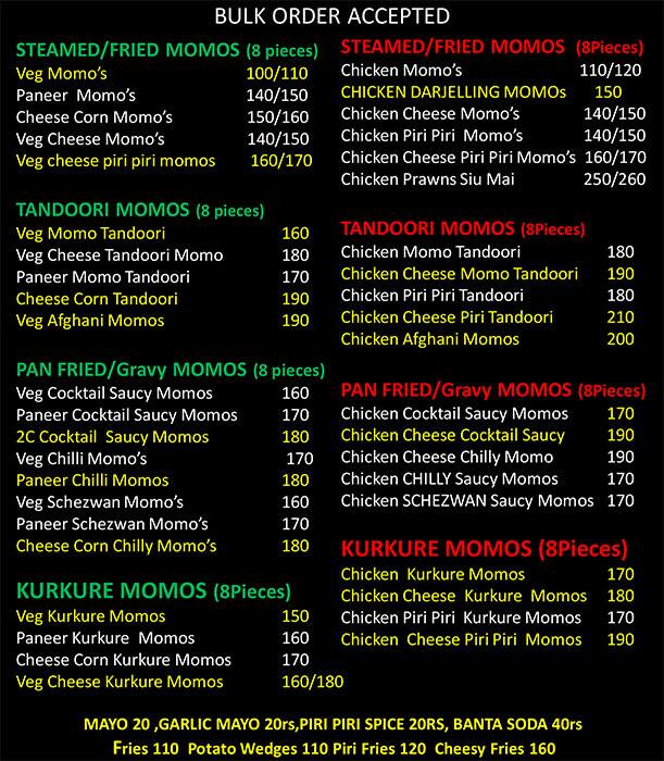 Menu of Food Coma, Kharghar, Navi Mumbai