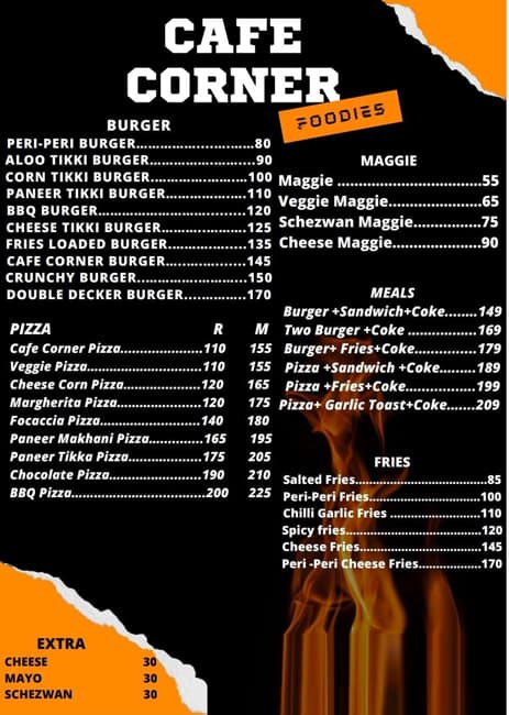 Menu of 1st Crush Cafe, Vasai, Mumbai