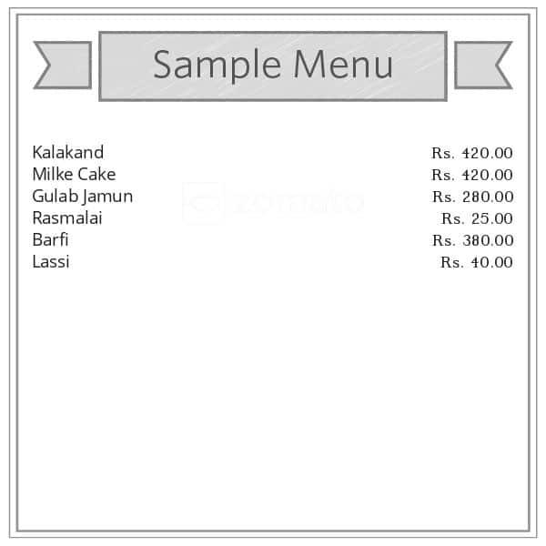 Menu of Shyam Lassi Wala, Ramprastha, Ghaziabad