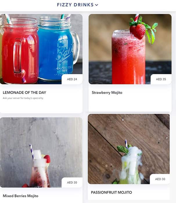 Menu at Paper Fig Restaurant & Dessert Shop, Sharjah