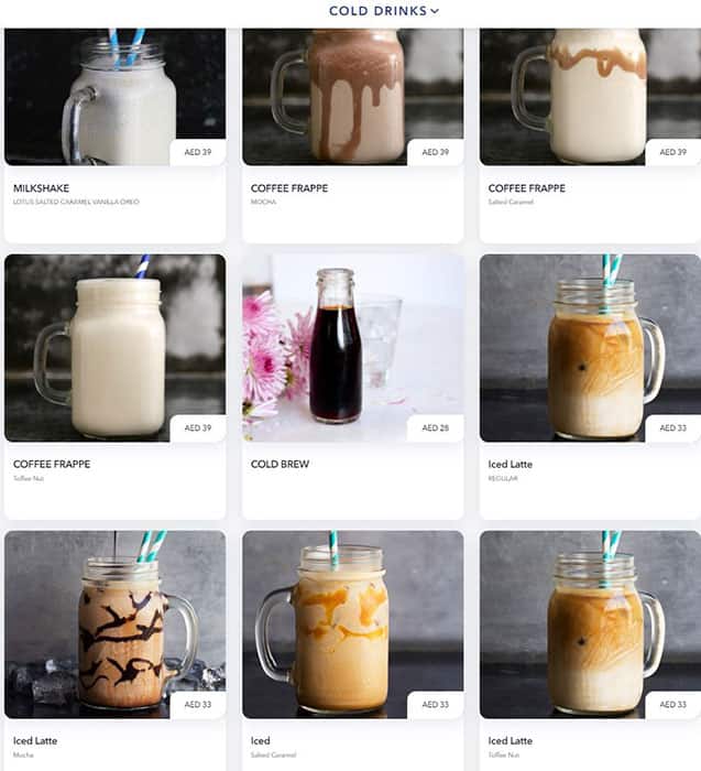 Menu at Paper Fig Restaurant & Dessert Shop, Sharjah