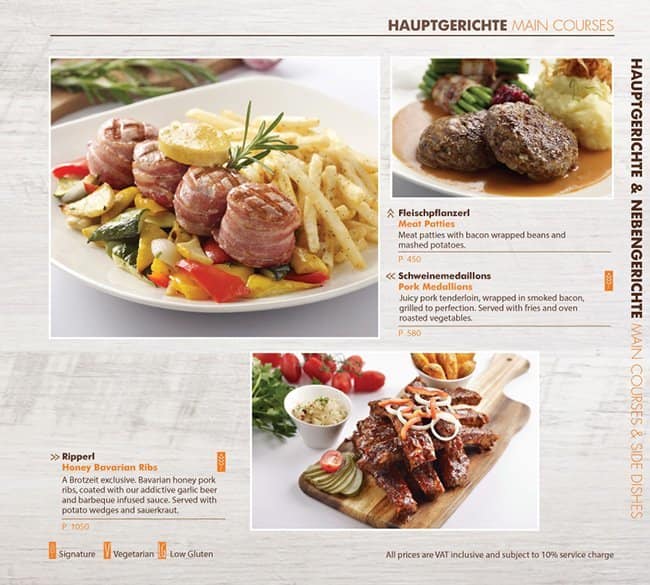 Menu at Brotzeit BGC pub & bar, Taguig